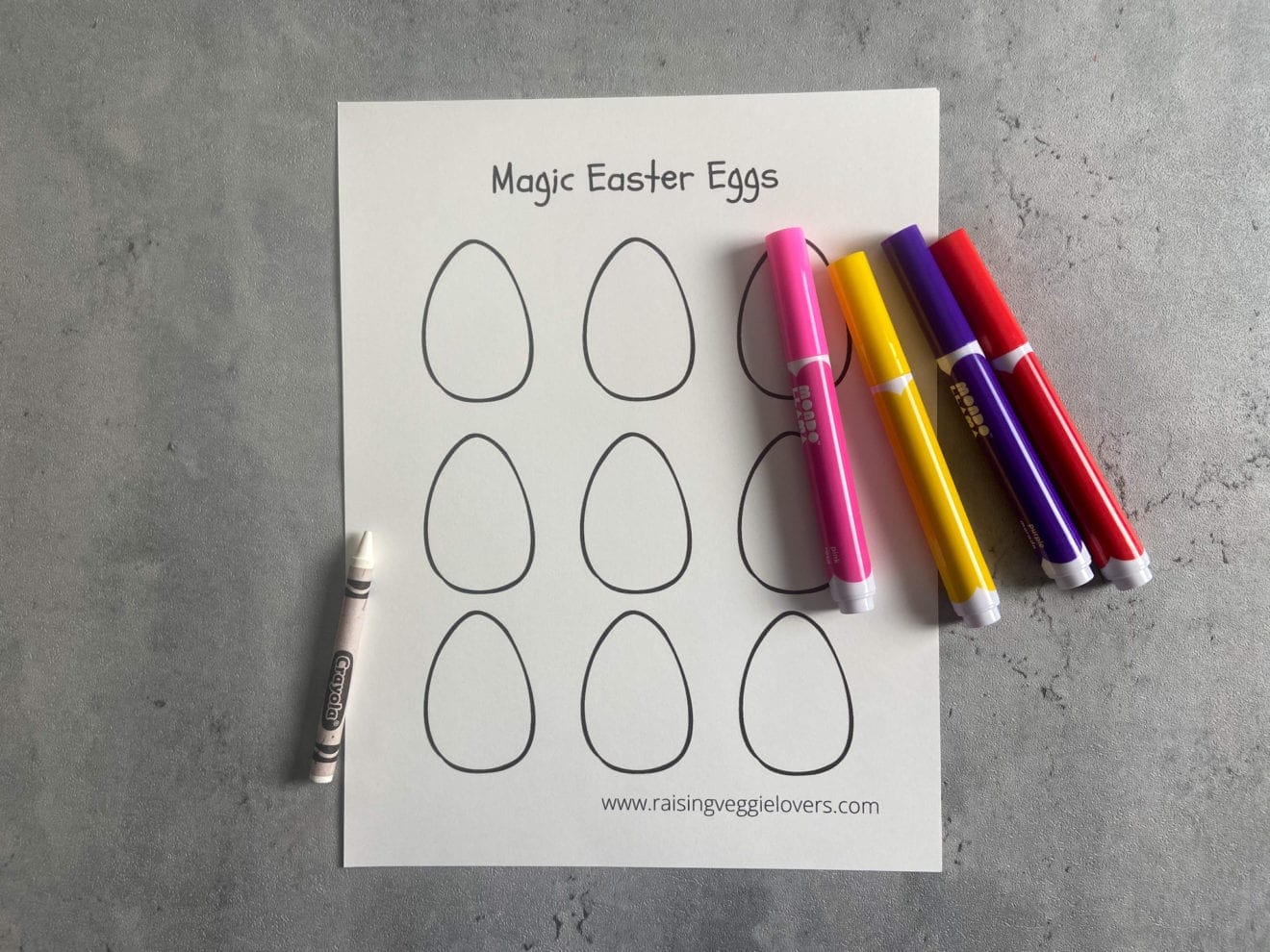 Magic Easter Eggs Coloring Activity with Free Printable - Raising ...