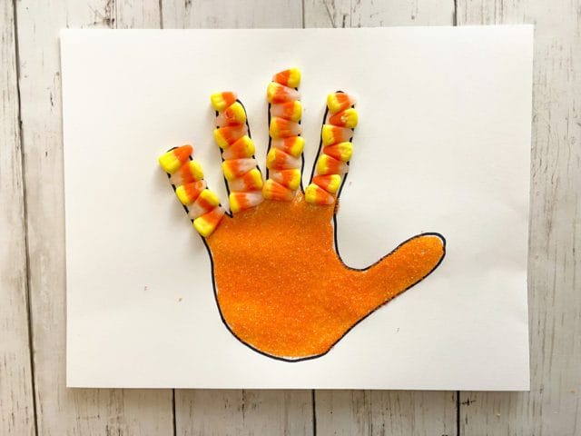 Candy Hand Turkey - Fun Thanksgiving Kids Craft - Raising Veggie Lovers