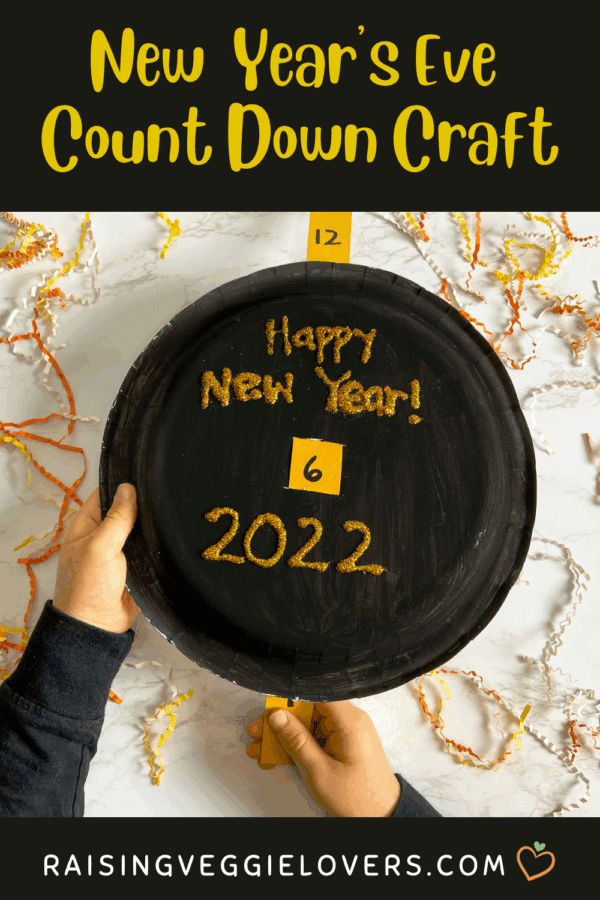 New Year's Eve Countdown Craft for Kids - Raising Veggie Lovers