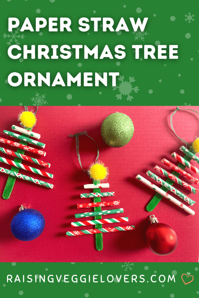 Cute And Easy Paper Straw Christmas Tree Ornaments Kids Craft - Raising ...