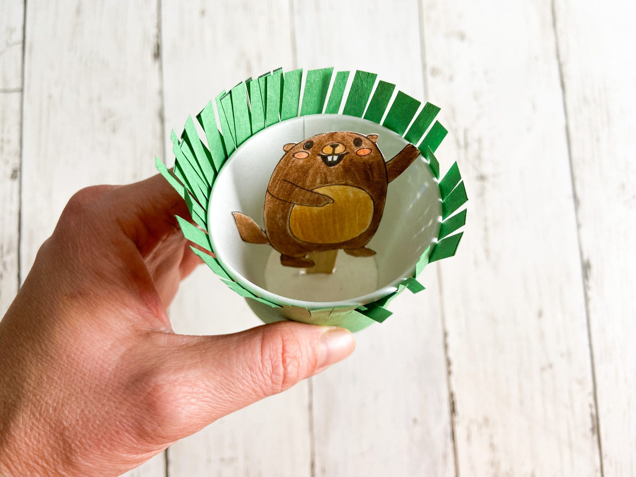 Fun Groundhog Day Kids Craft + Free Printable - Raising Veggie Lovers