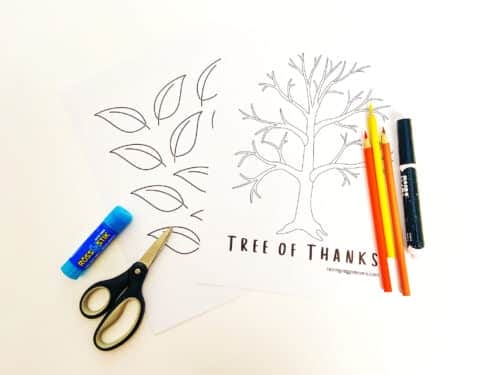 Tree Of Thanks Kids Activity + Free Printable - Raising Veggie Lovers