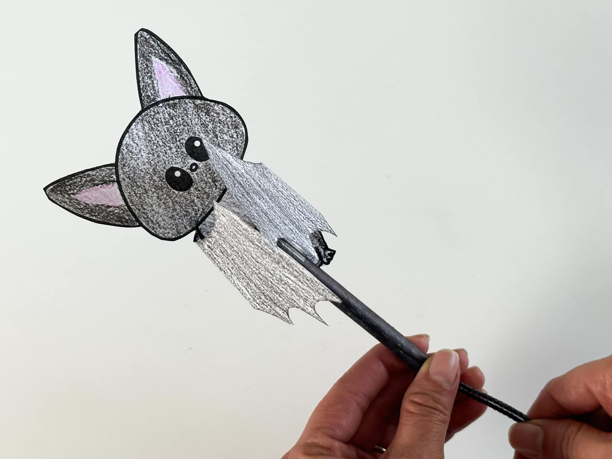Flying Bat Craft with Free Printable Template - Raising Veggie Lovers