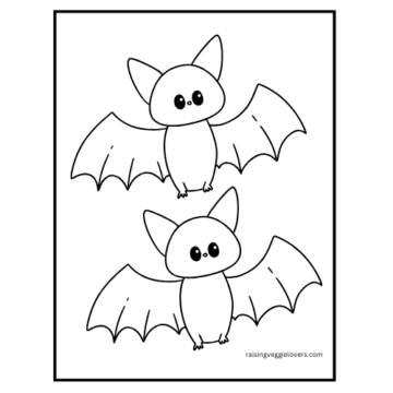 Flying Bat Craft with Free Printable Template - Raising Veggie Lovers