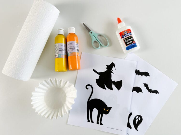 Halloween Suncatchers with Free Printables - Raising Veggie Lovers