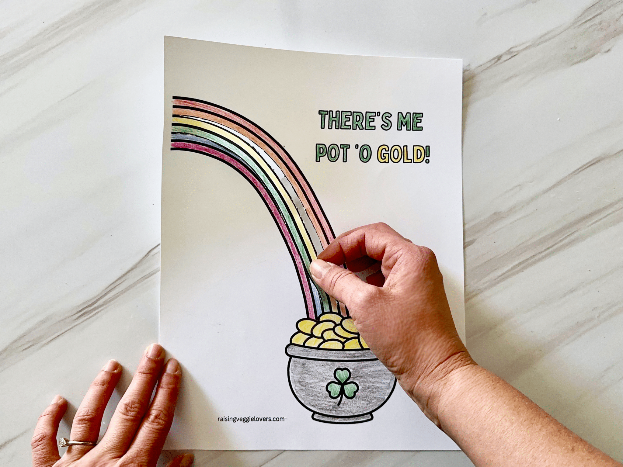 St. Patrick's Day Craft: Help the Leprechaun Find His Pot of Gold! - Raising Veggie Lovers