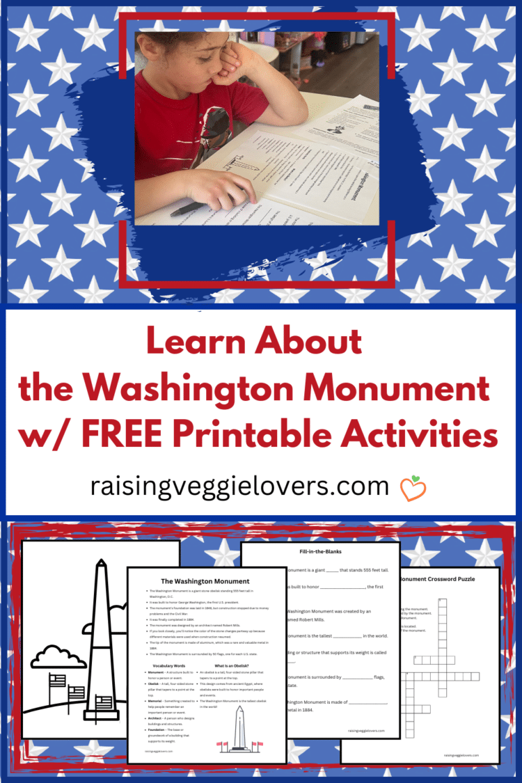 Learn About the Washington Monument With FREE Printable Activities ...