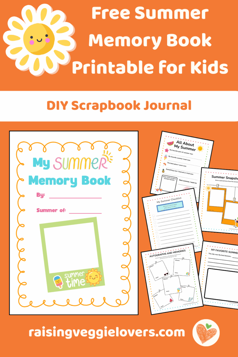 Free Summer Memory Book Printable for Kids | DIY Scrapbook Journal ...