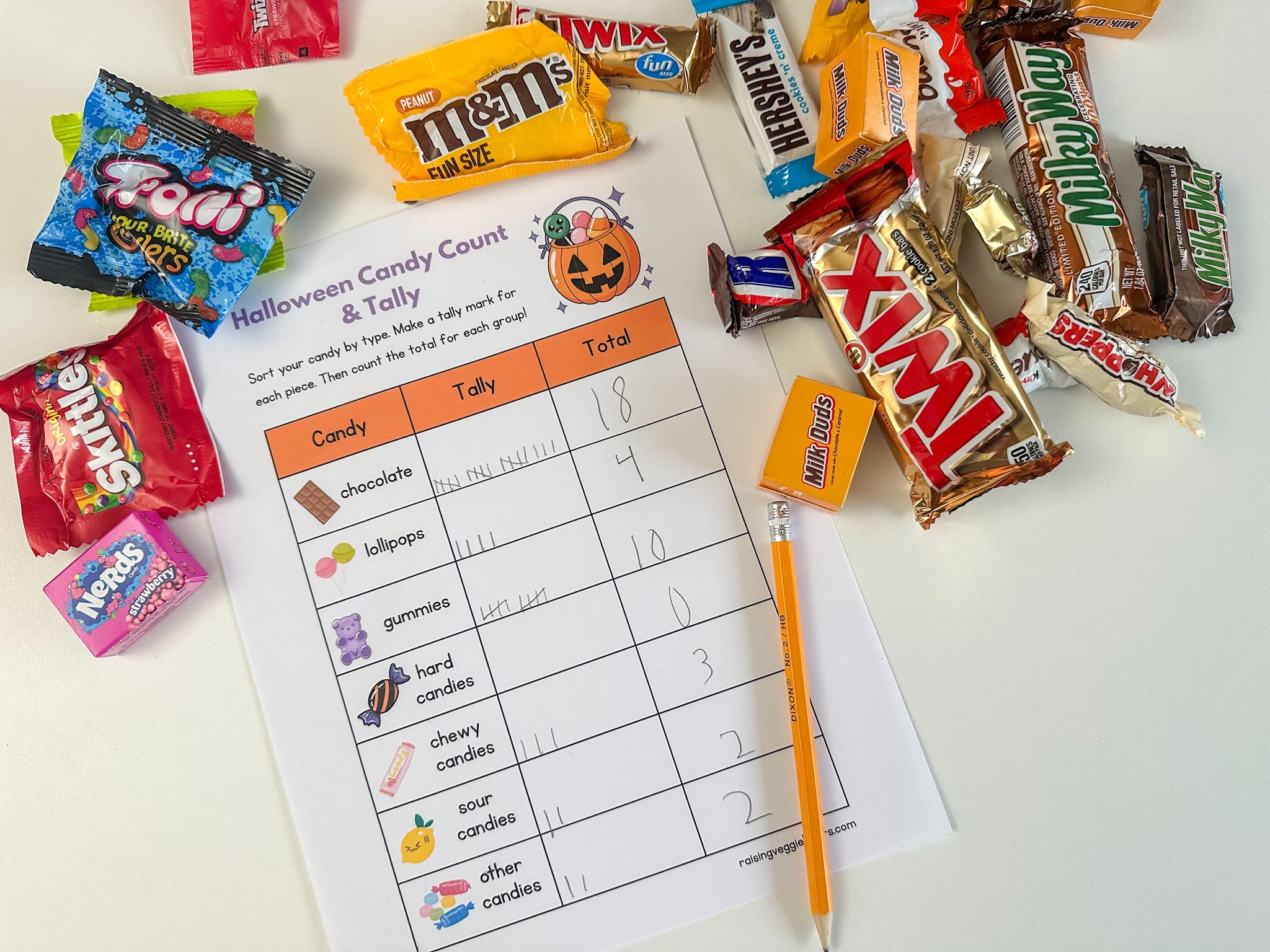Sweet Learning: Halloween Candy Math with Free Printables - Raising ...